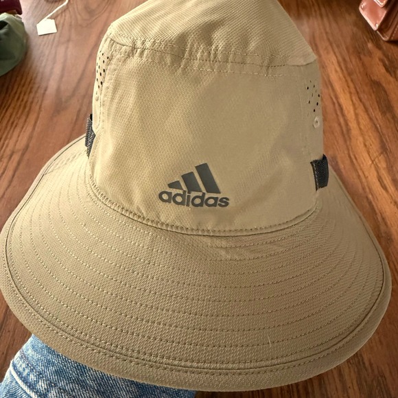 adidas | Accessories | Adidas Aeroready Green Bucket Hat Wide Brim ...